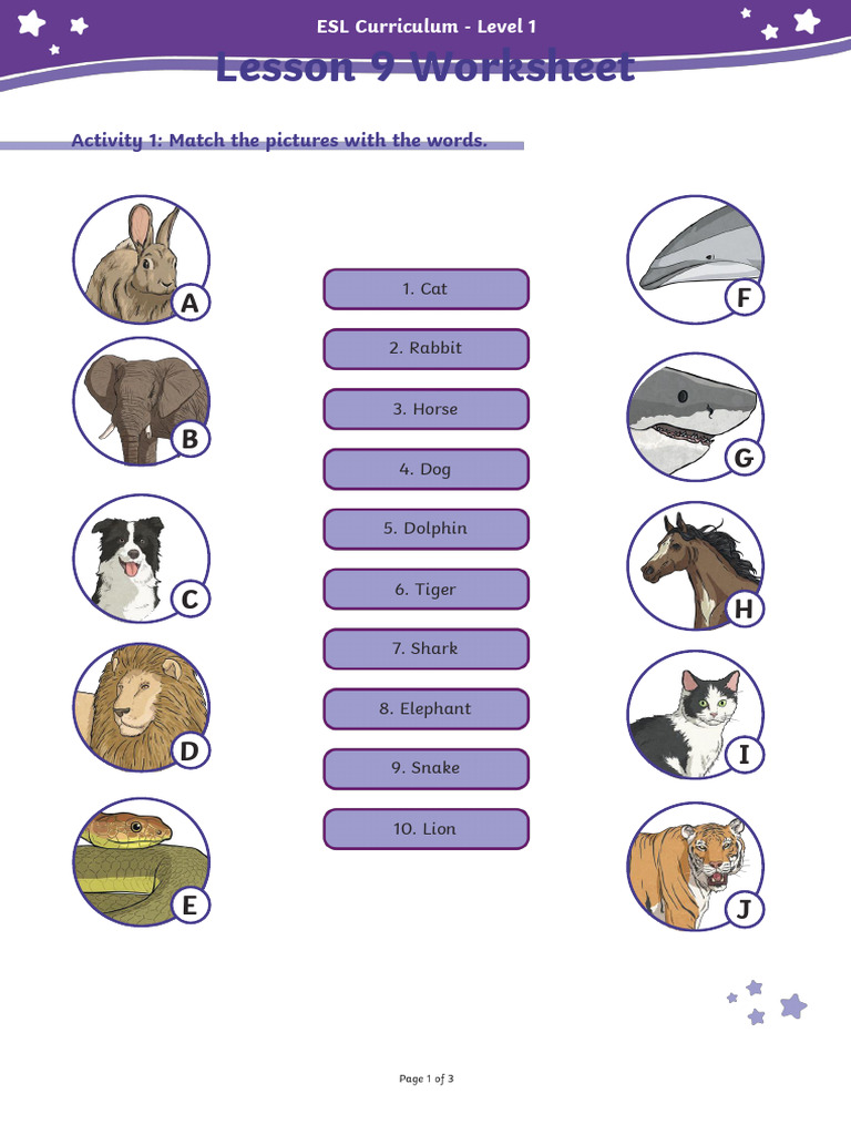 t-e-1669973229c-esl-curriculum-level-1-lesson-9-worksheet-editable(1) | PDF