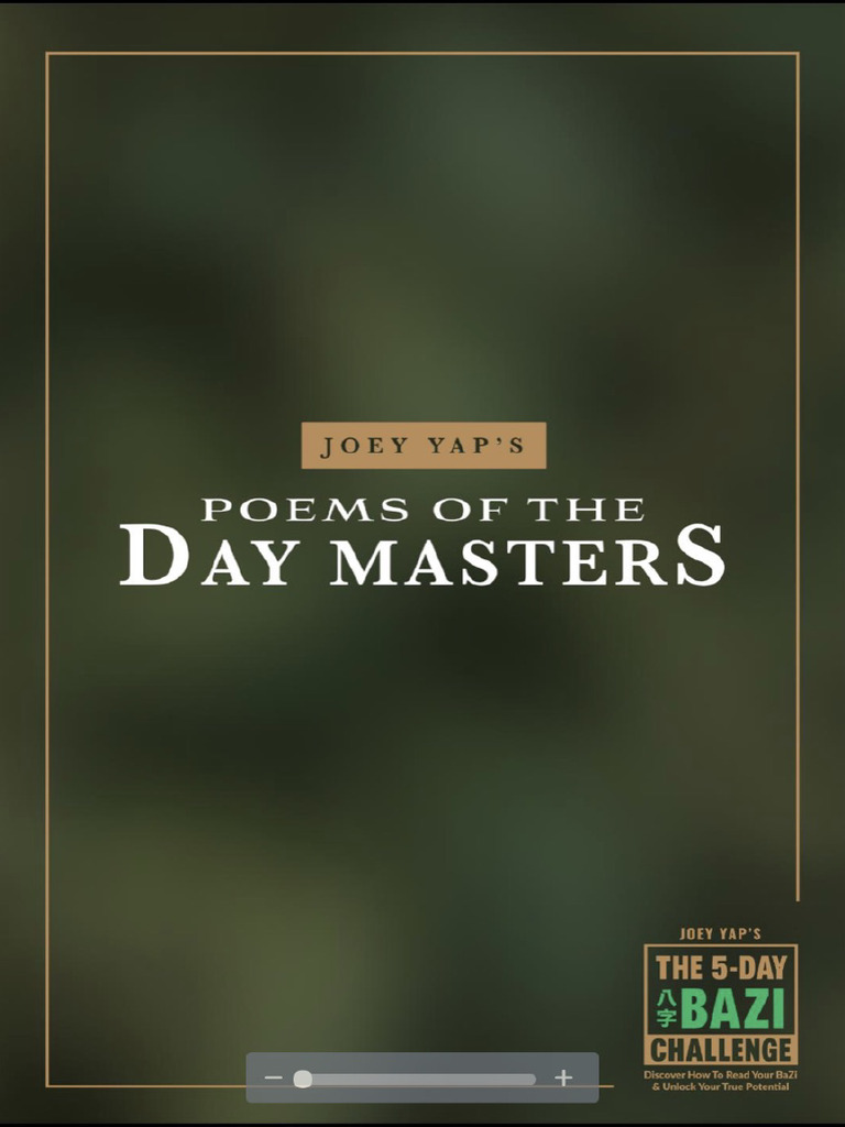 Poems of the Day Masters | PDF