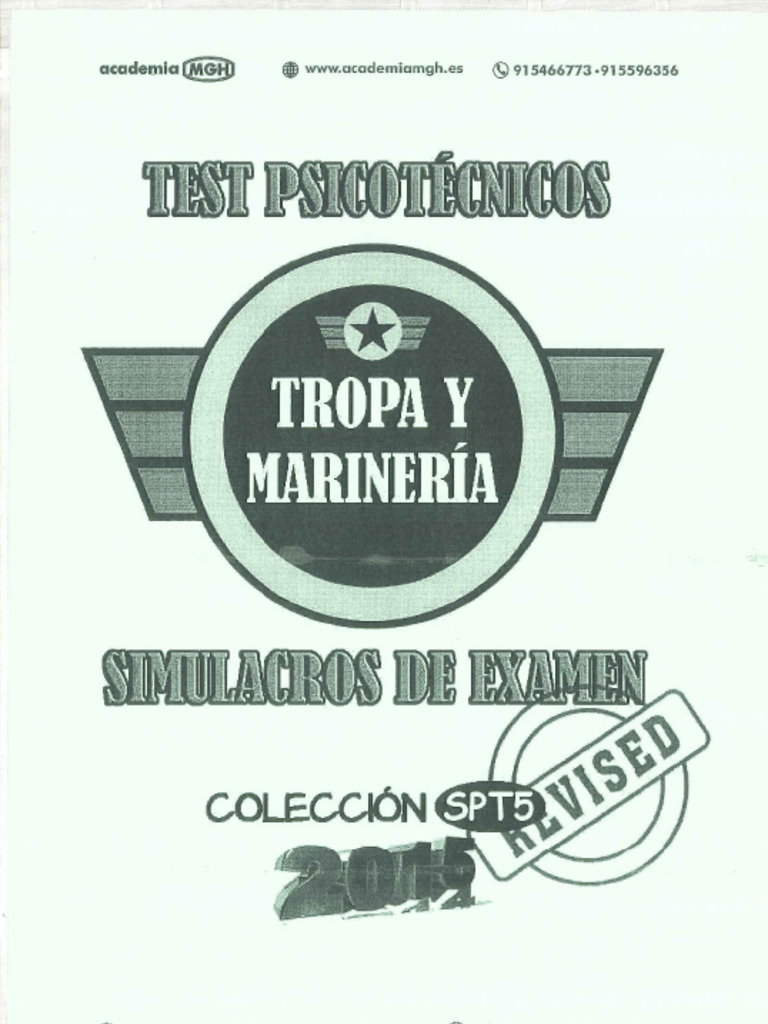 Libro Psicotecnicos Tropa y Marineria | PDF