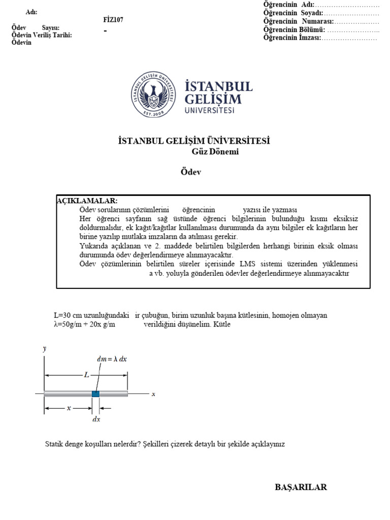 Fizik I Odev Ii | PDF
