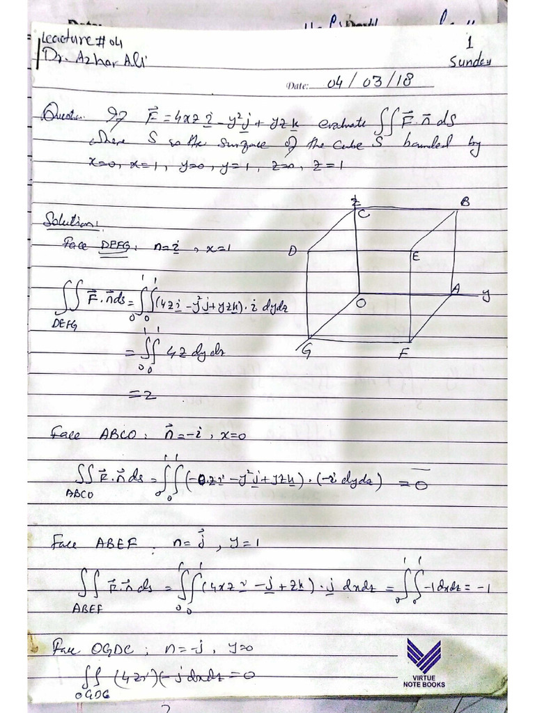 Vector And Tensor Analysis Important Notes Pdf