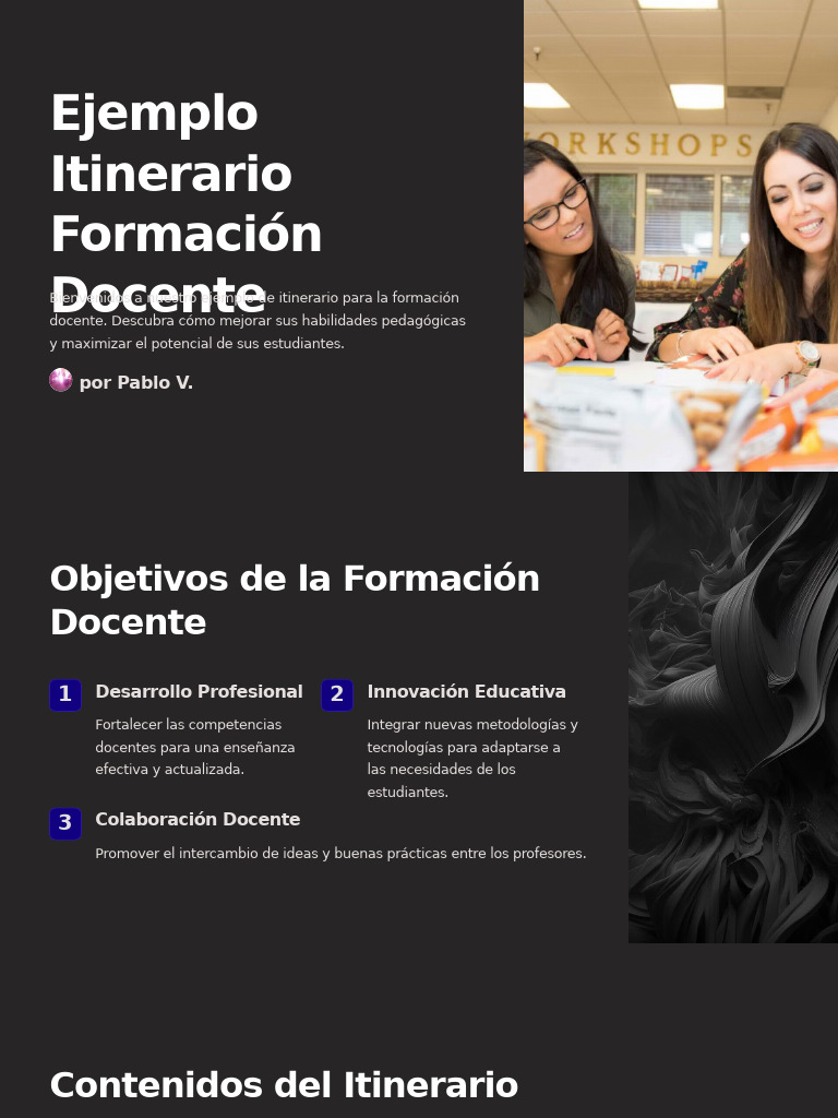 Ejemplo Itinerario Formacion Docente | PDF | Maestros | Enseñando