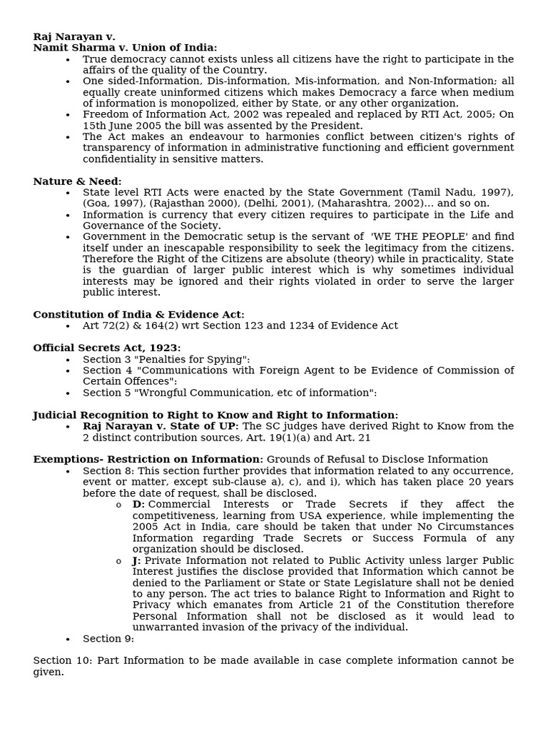 RTI | PDF | Justice | Crime & Violence