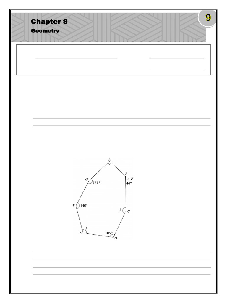 Grade 8 Math Final Revision Sheet Sem 2 | PDF | Elementary Geometry | Convex Geometry