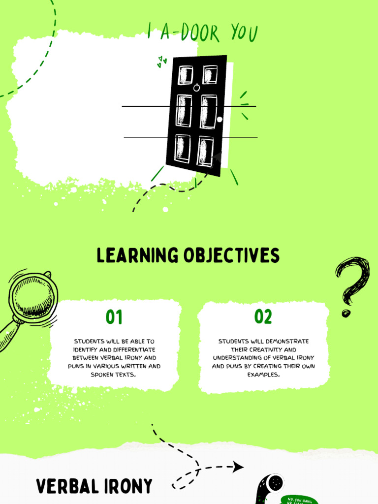 Figures of Speech Lesson Irony and Puns For Middle School | PDF | Irony ...