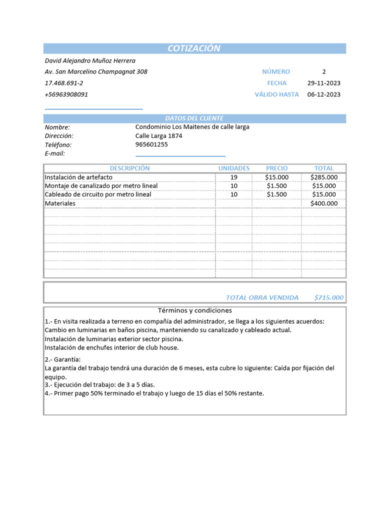Cotizacion 159753 | PDF