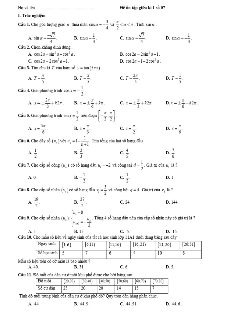 11-GK1-De-Thi-GK-1-07-12-De-Bai-đã G P | PDF