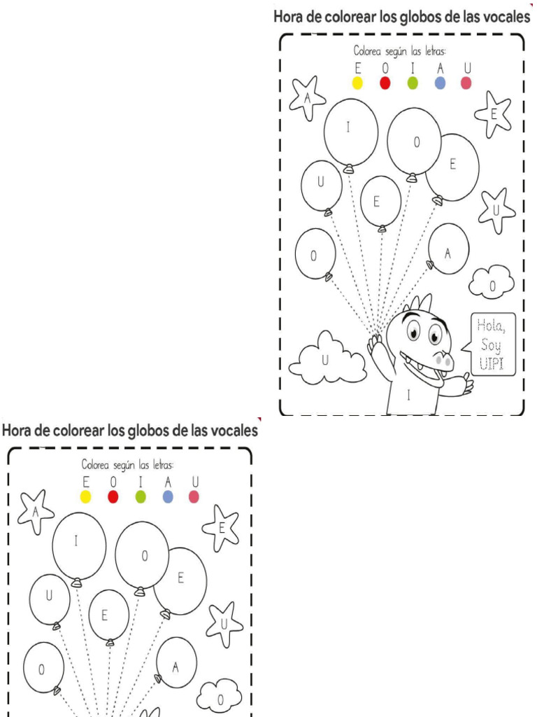 actividades las vocales | PDF
