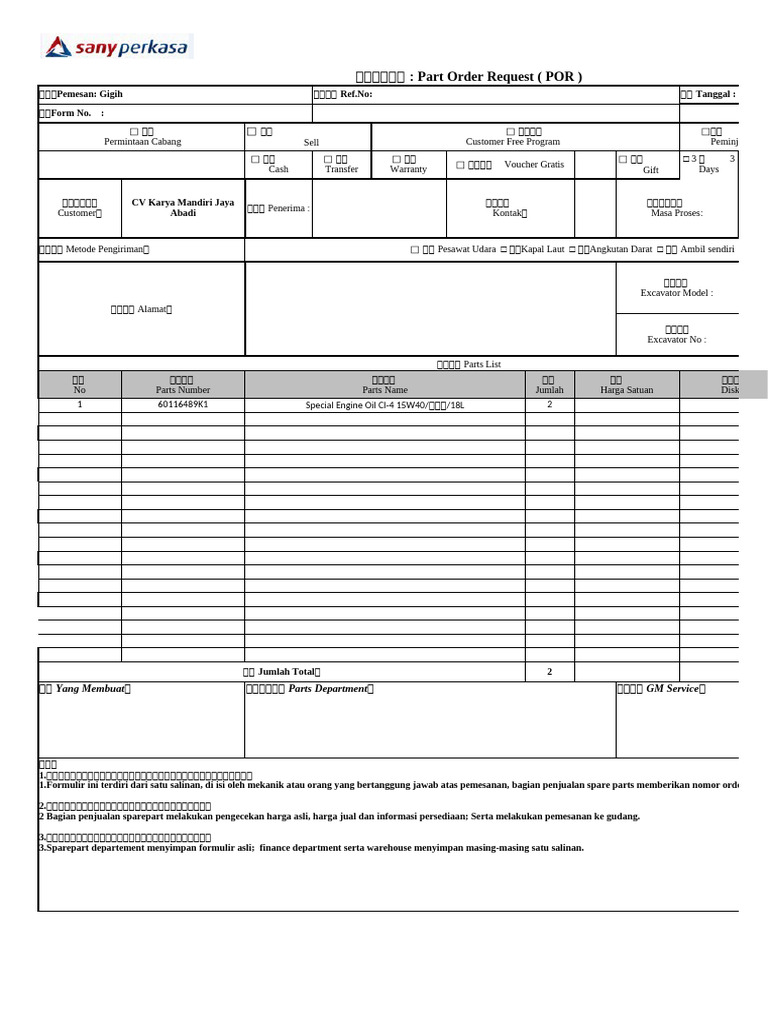 435.Por.i.pbn. Part Req Kmja | PDF