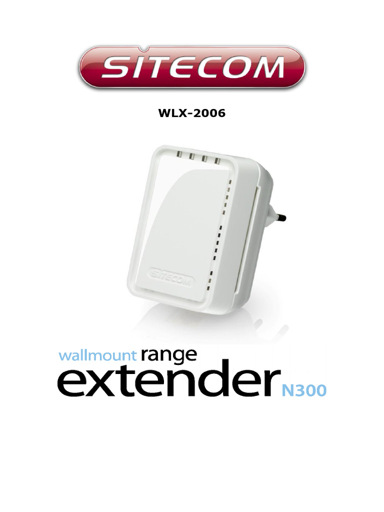Sitecom WLX-2006 N300 Setup Guide | PDF | Ip Address | Computer Networking