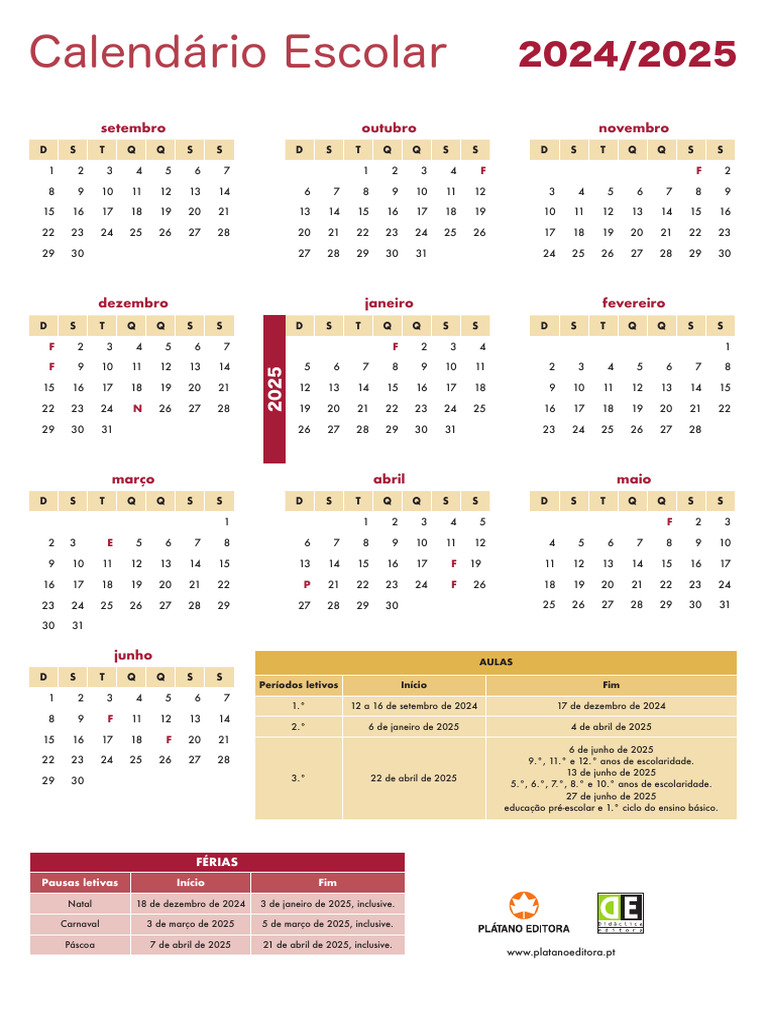 CALENDARIO ESCOLAR | PDF