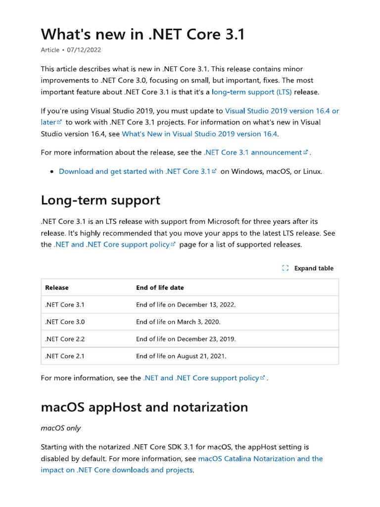 NET Core 3.1 | PDF