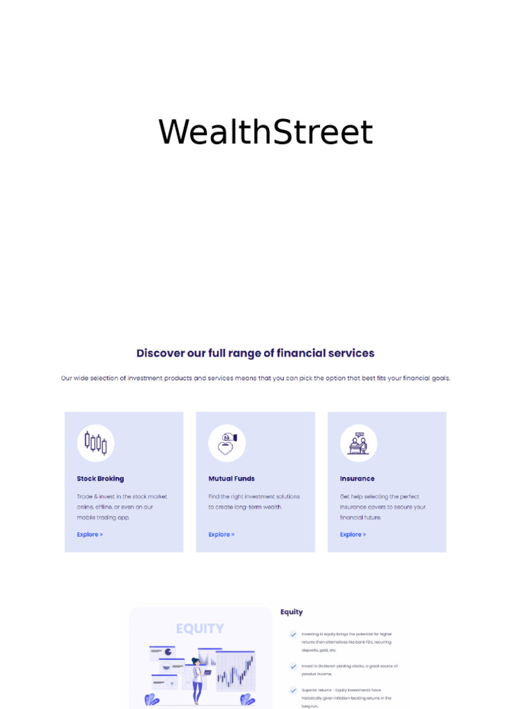 WealthStreet Interview Prep | PDF | Investment Fund | Insurance