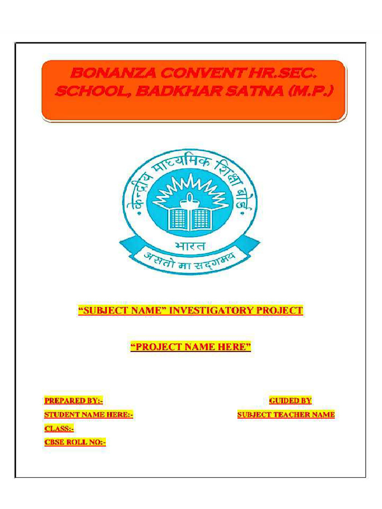 Project Initial Pages | PDF