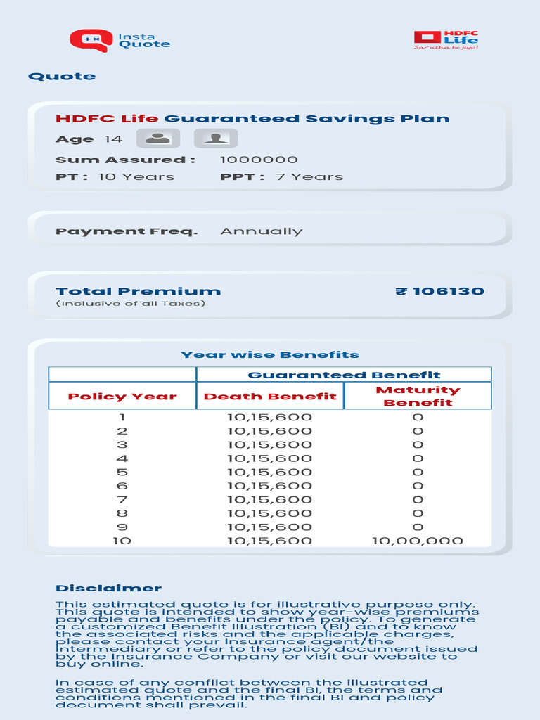 Hdfclife | PDF