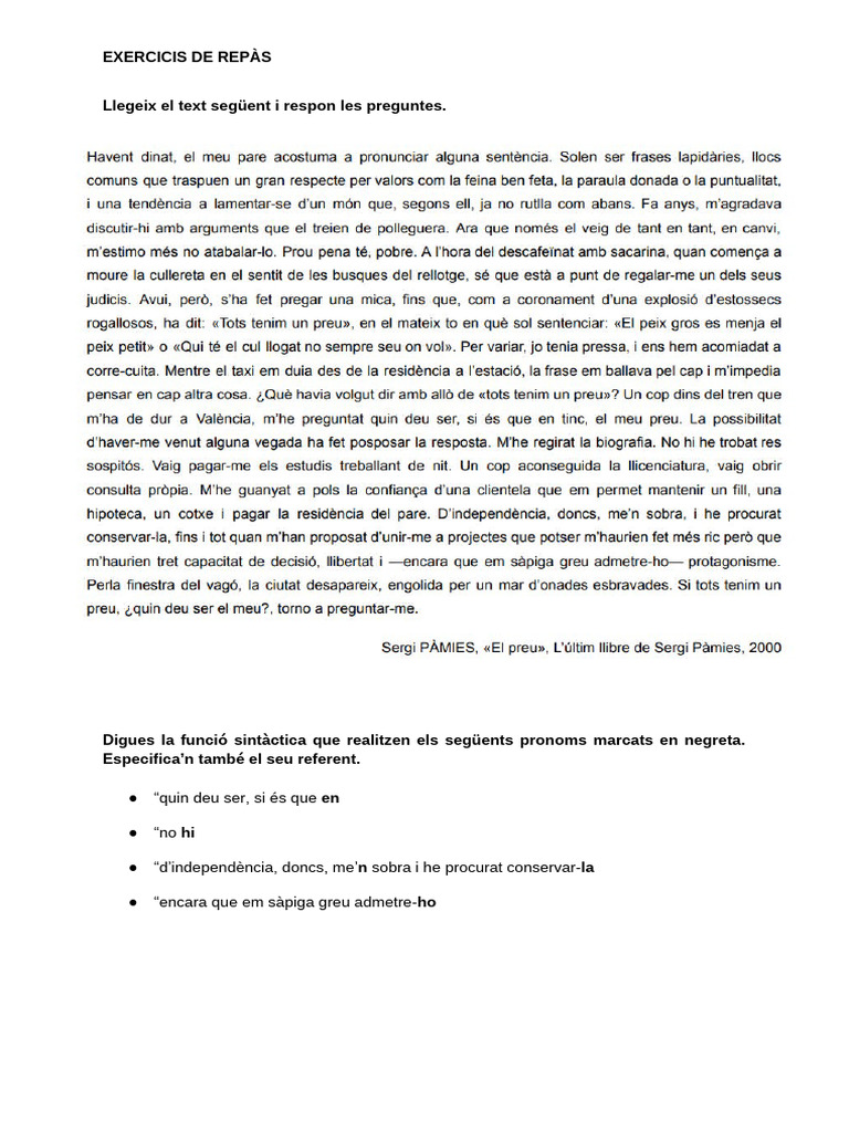 EXERCICIS_DE_REPAS | PDF