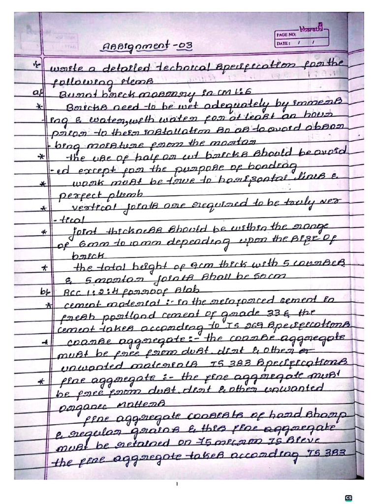 QS&CM (Assignment 3) 1 | PDF