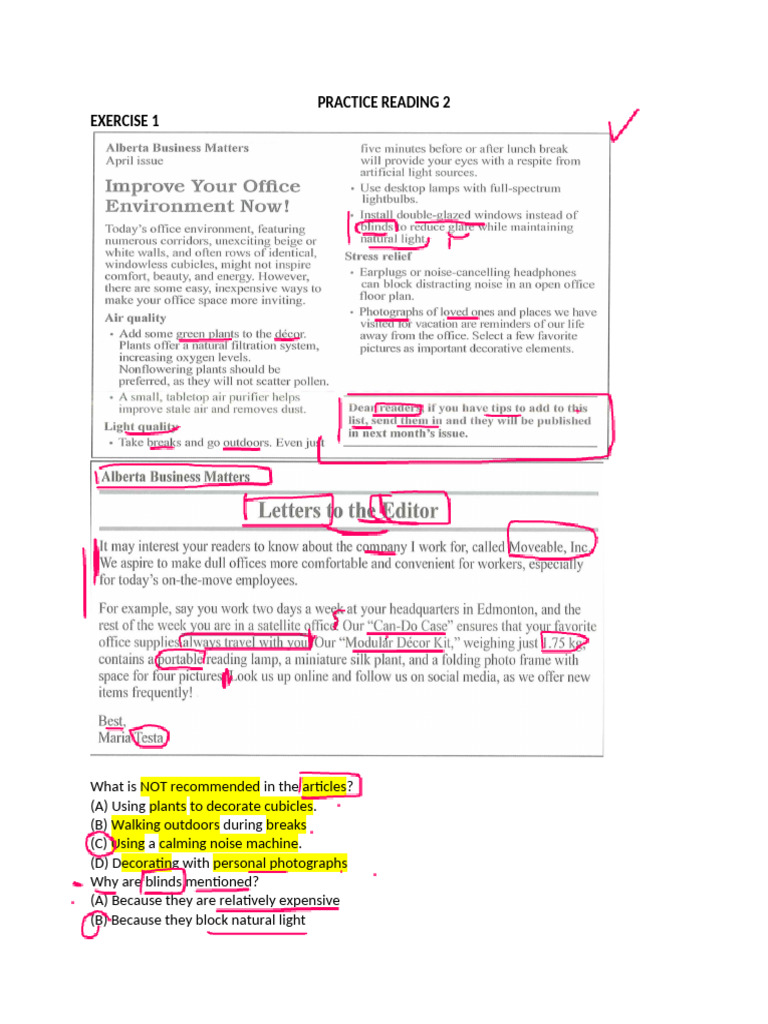 PRACTICE READING 2 (DOUBLE TRIPLE PASSAGES) 5:12 | PDF