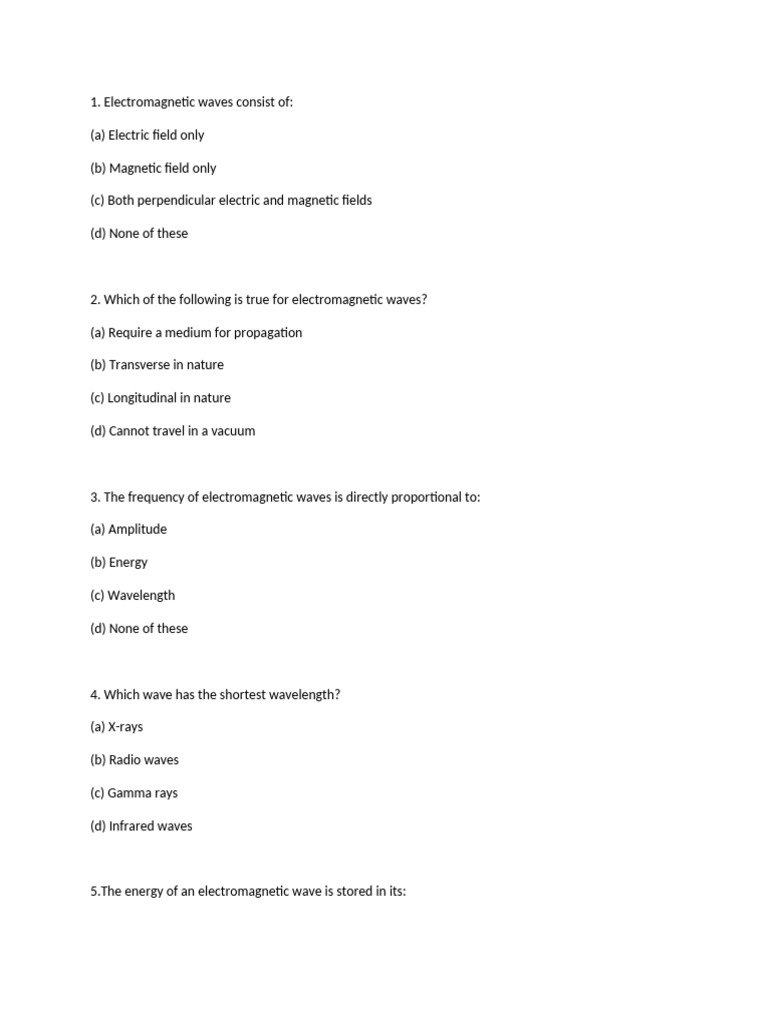 10th Physics Electromagnetic Spectrum | PDF | Waves | Electromagnetic ...