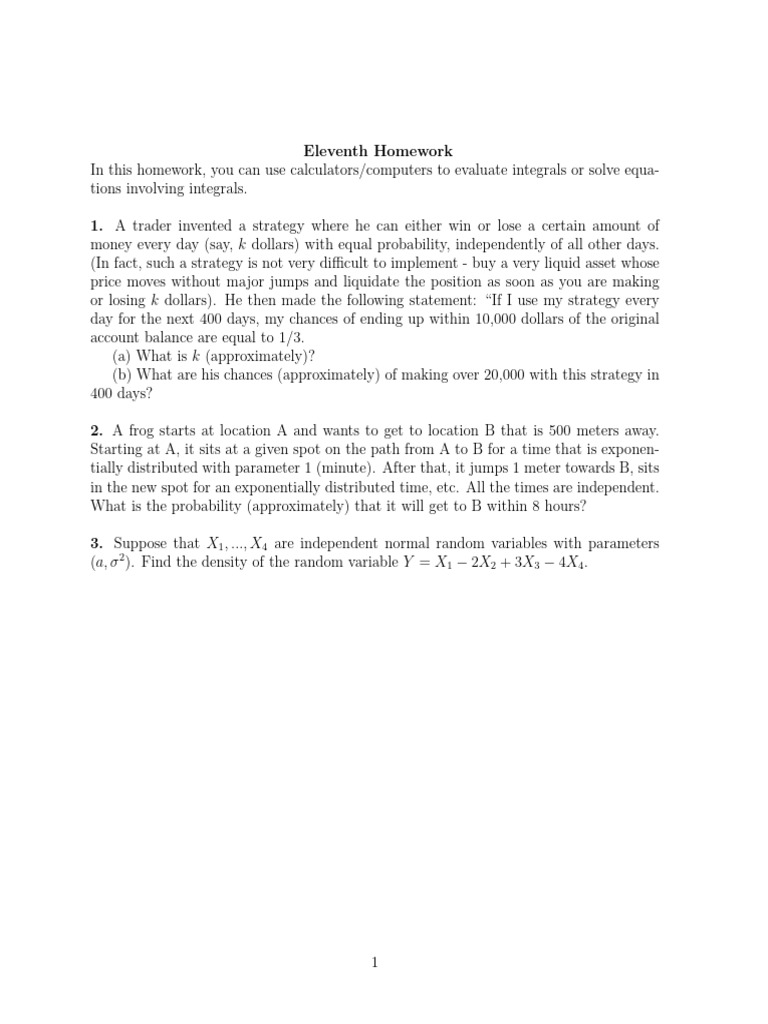Homework 11 | PDF