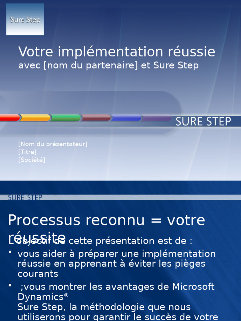 Sure Step To Customer Thru Partner Overview_fr | PDF | Informatique