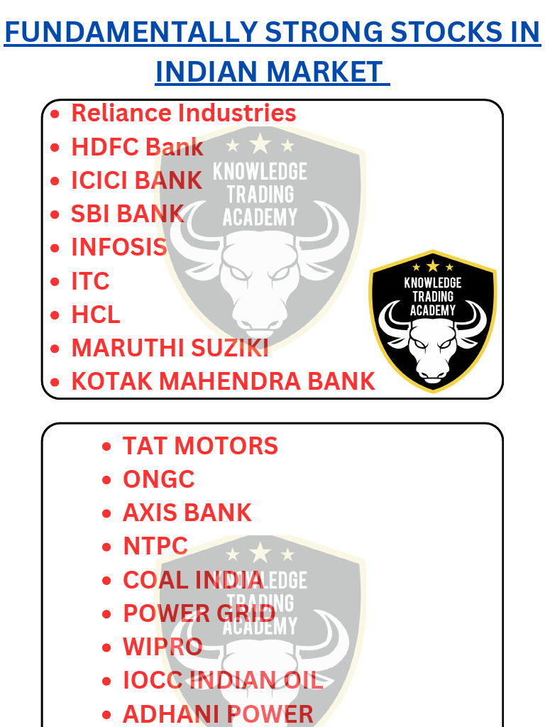 Fundamentally Strong Stocks in Indian Market | PDF