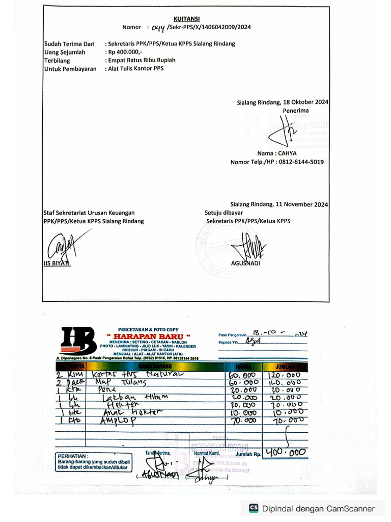 Belanja Bahan - PPS - Konsumsi-ATK Op. PPS Okt-Nov - Sepanduk - Konsumsi Bmtek Dan Uji Coba ...
