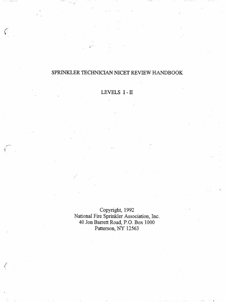 Nicet Review Handbook 1992 Compressed | PDF