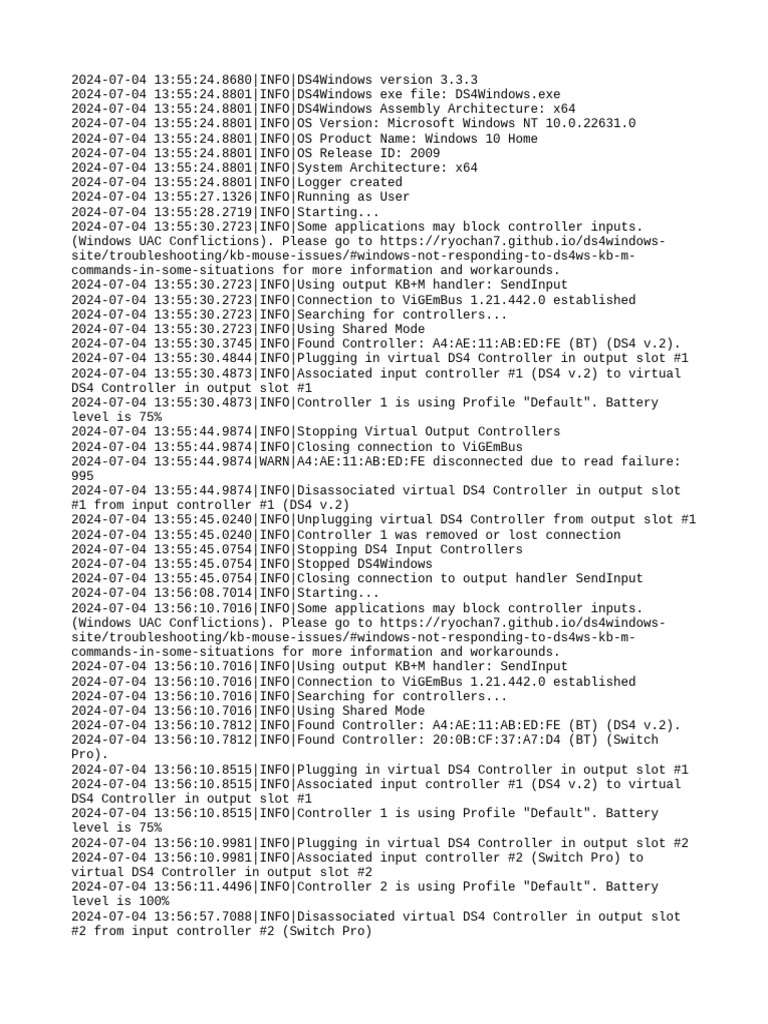 ds4windows_log_20240704.0 | PDF | Microsoft Windows | Computing Platforms