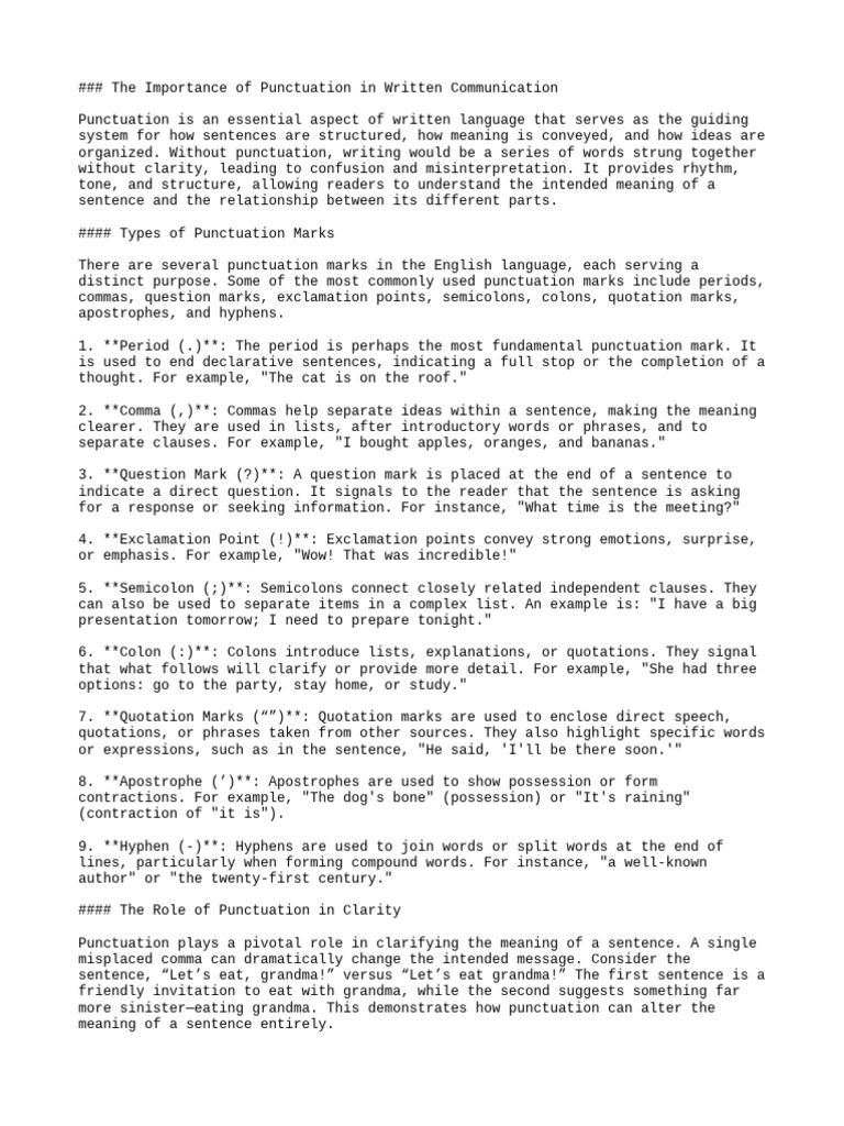 English paragraph 8-D | PDF | Punctuation | Comma