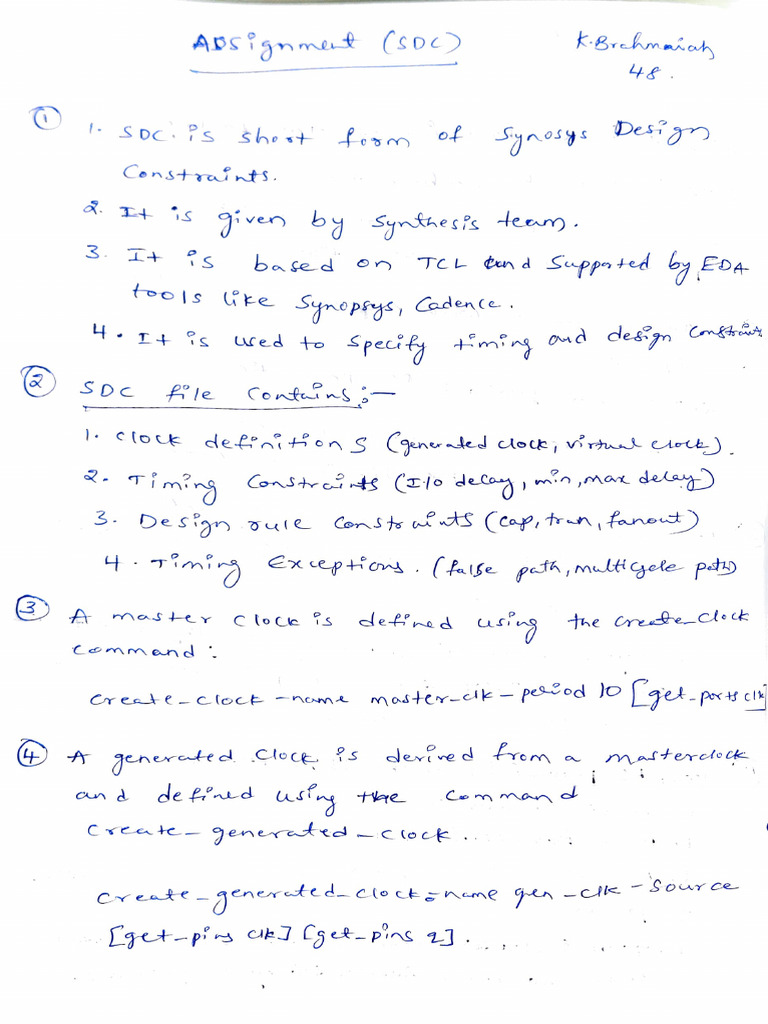 Assignment (SDC) | PDF