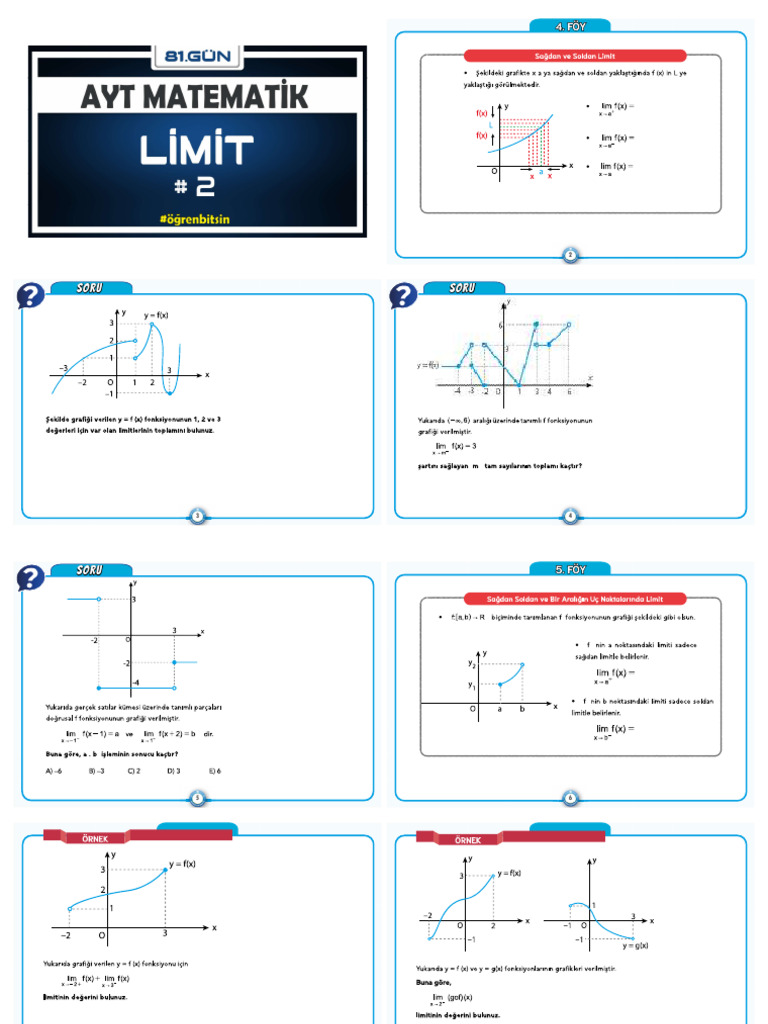Rehber Matematä°k Ayt Kampi - Lä°mä°t - 02 | PDF