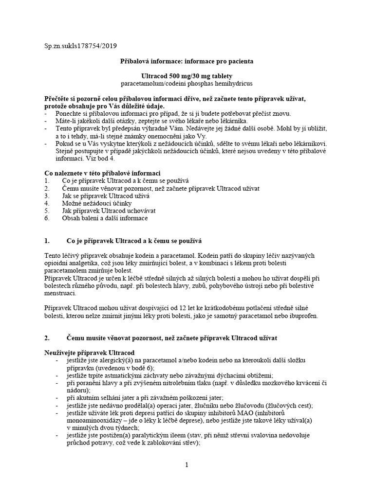 ULTRACOD 10 Tablety | PDF
