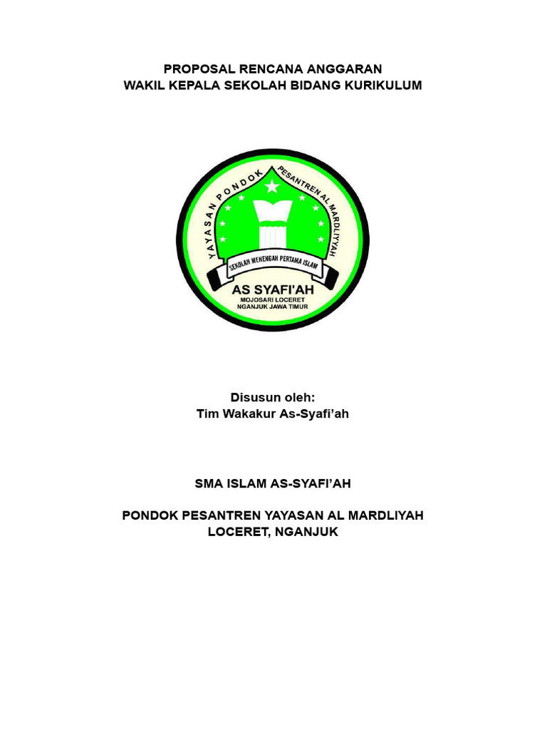 Proposal Rencana Anggaran | PDF