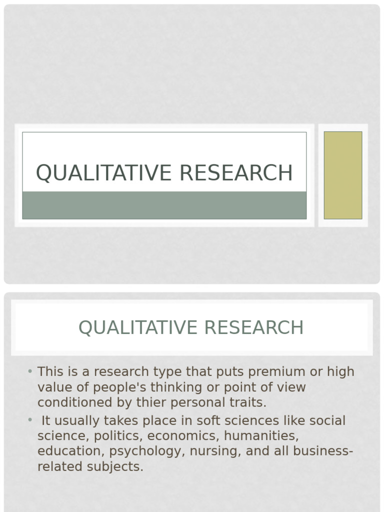 Qualitative Res | PDF | Qualitative Research | Data