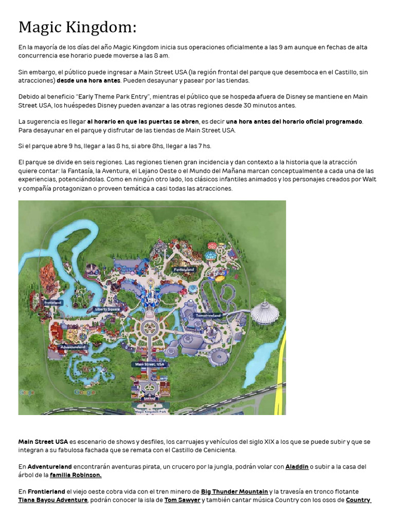 Magic Kingdom PDF | PDF | Disneyland | La compañía Walt Disney