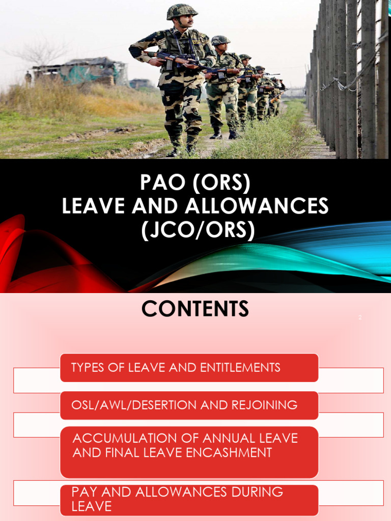 Indian Army Leave and Allowances Guide | PDF | Military