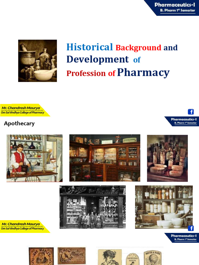 HISTORY OF PHARMACY | PDF | Pharmacy | Drugs