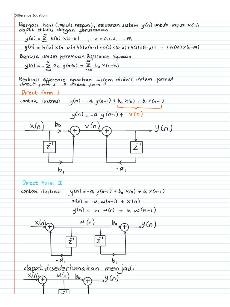 Difference Equ | PDF