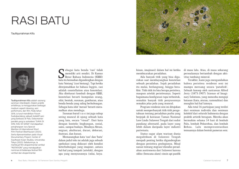 Catatan Kuratorial Rasi Batu_Kifu | PDF