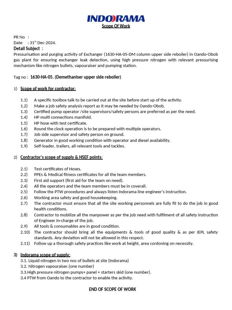 Line 1 Sow Nitrogen Pressuraisation-ha05-Obob-jan25 | PDF