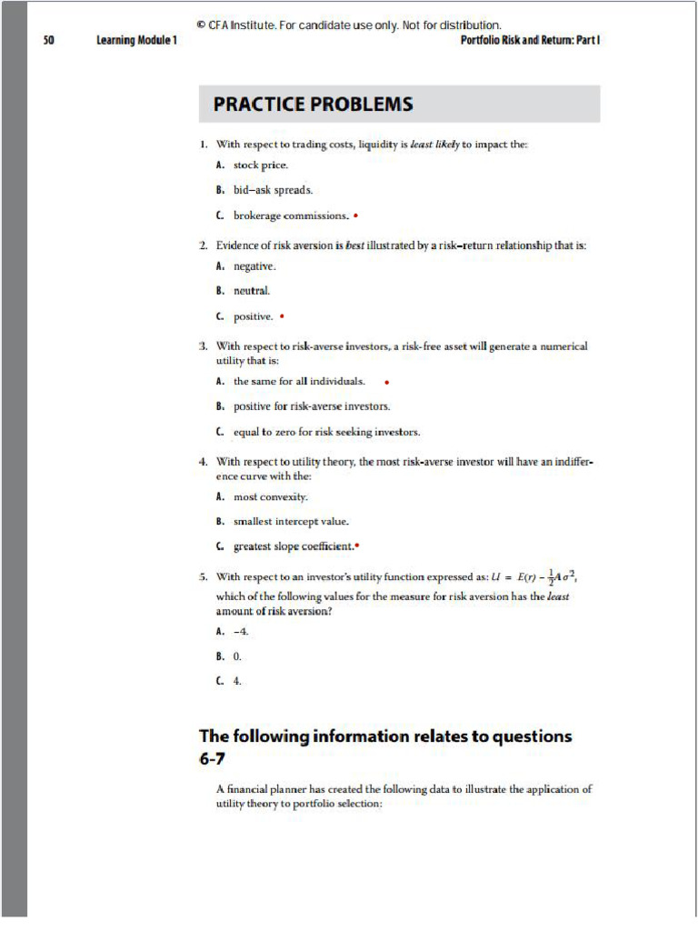 Portfolio - Practice Problems | PDF