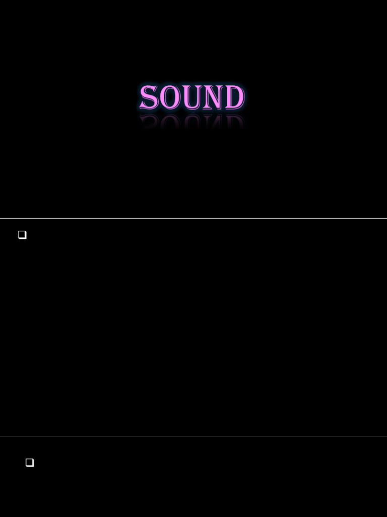 Sound - Class slide | PDF