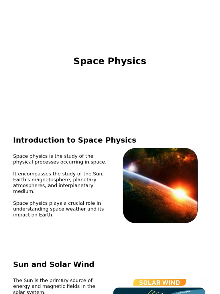 Understanding Space Physics Basics | PDF | Aurora | Magnetosphere