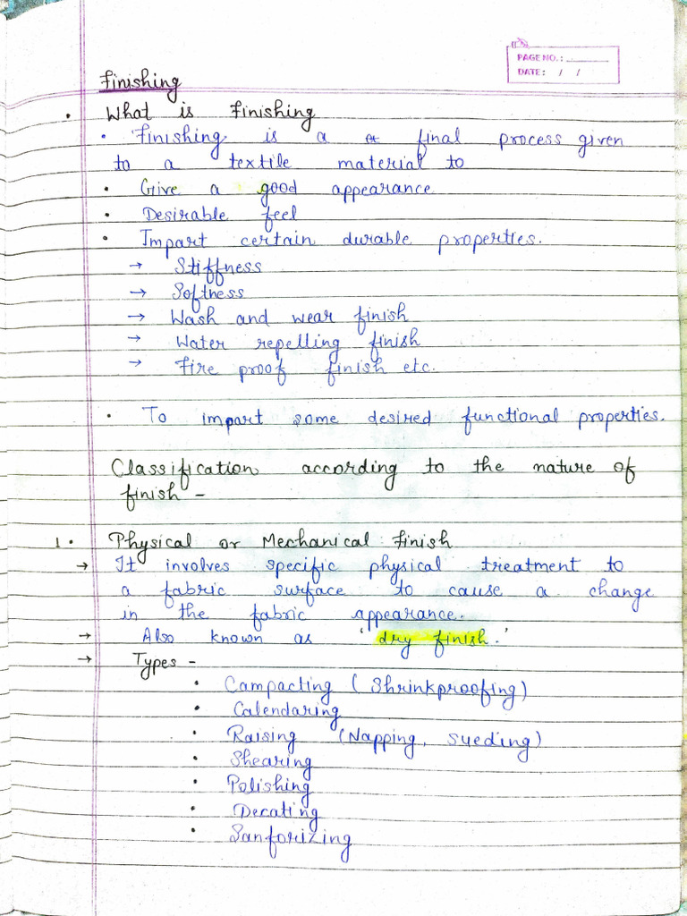 Finishing (cpt) - ASH | PDF