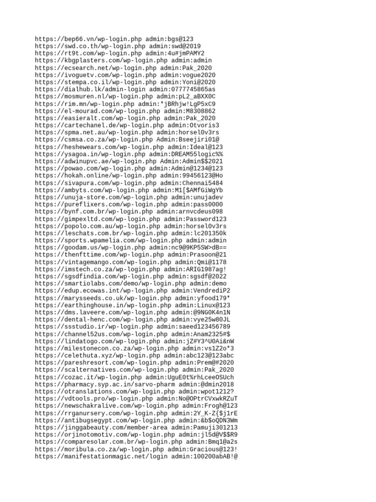 Wp-Admin 200 Full Valide | PDF