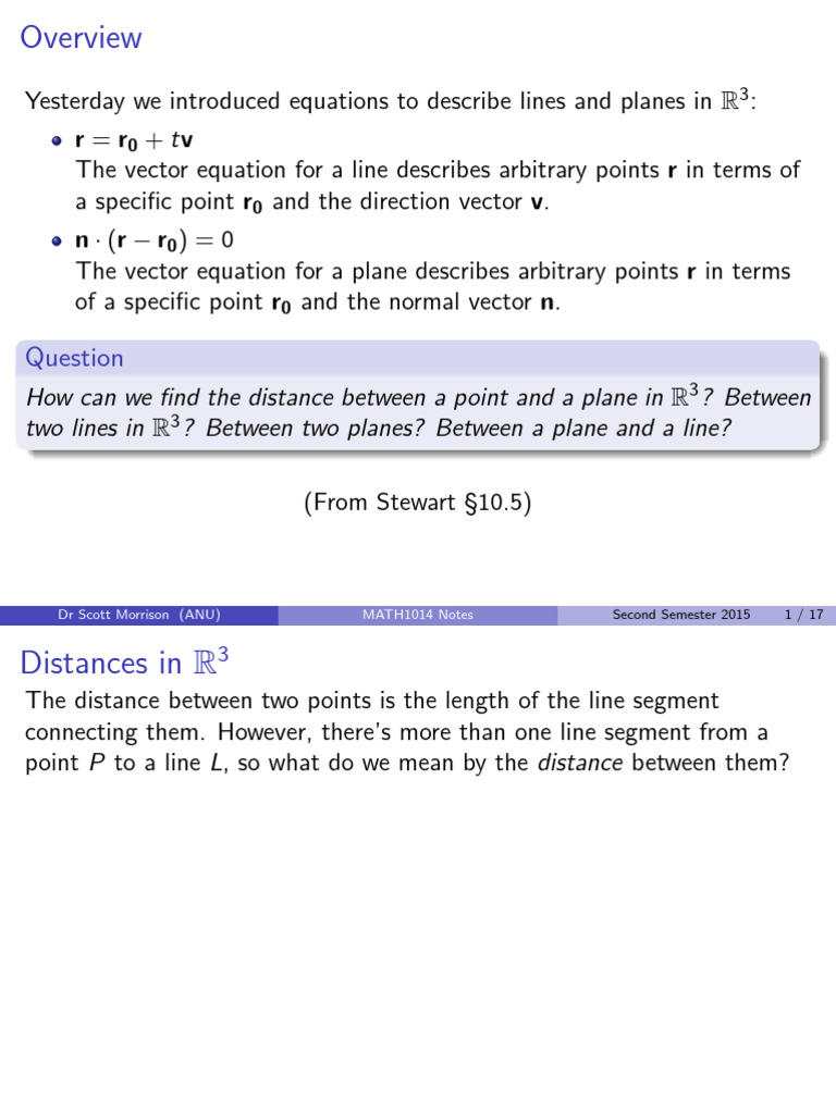 MATH1014 LinearAlgebra Lecture04.slides | PDF | Euclidean Vector | Space