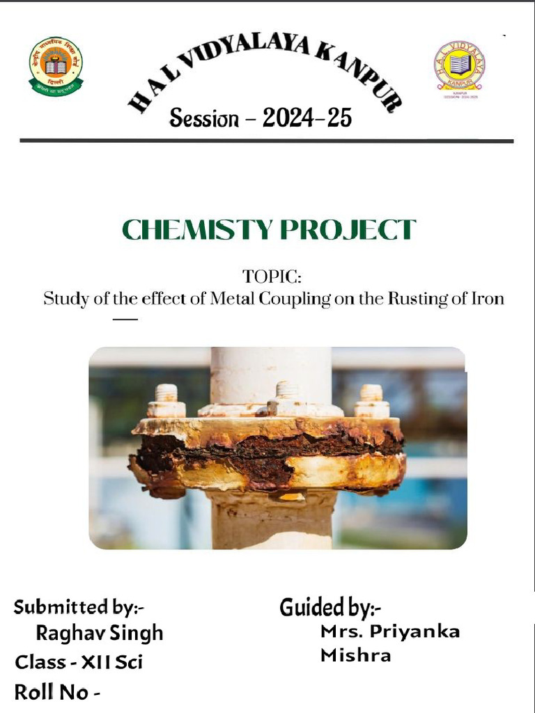 Chemistry Project File | PDF