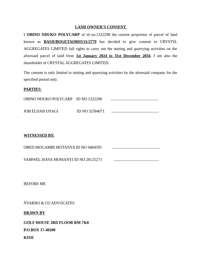 Land Owner | PDF