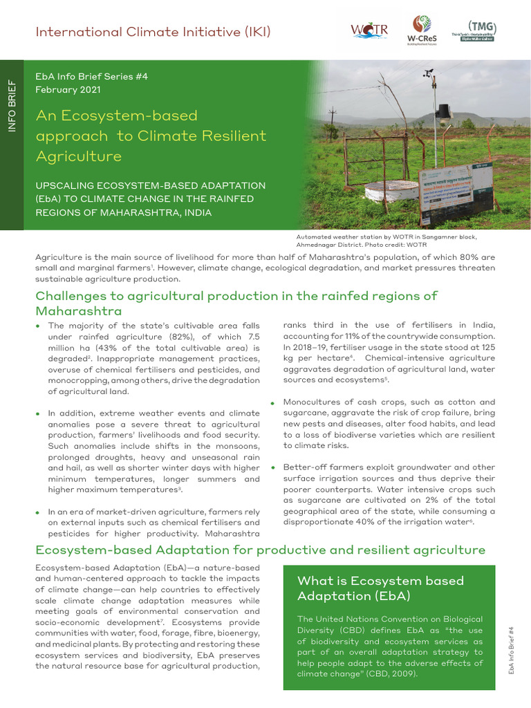 EbA_Info_Brief_Series_4_Agriculture | PDF | Agriculture | Natural ...